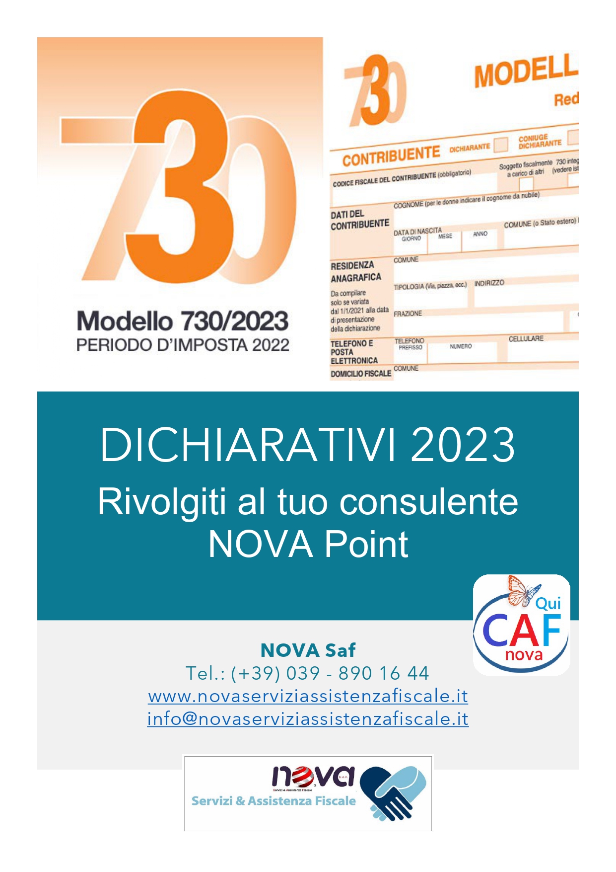 Galleria immagini NOVA Saf Le nostre grafiche 2023 :: Nova servizi assistenza fiscale